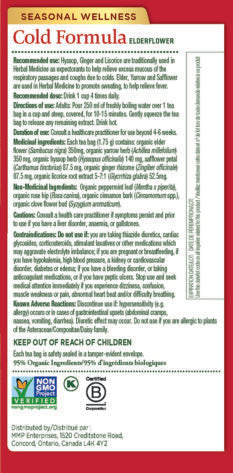 Traditional Medicinals: Cold Formula Tea – V apothecary